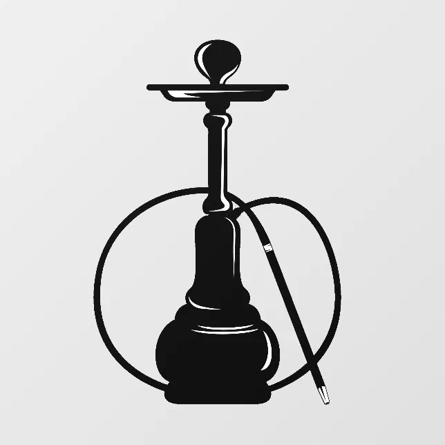 Modern Shisha Hookah Wall Art Sticker | Zazzle