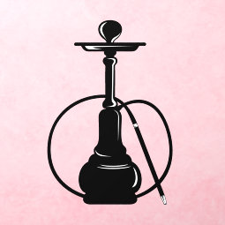 Modern Shisha Hookah Wall Art Sticker | Zazzle