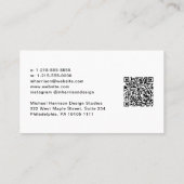 Modern Signature Script QR Code Professional Business Card | Zazzle