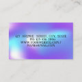 Modern Silver Glitter, Geometric,OmbreHolographic Business Card | Zazzle
