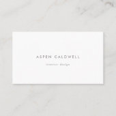 Modern Silver Script Business Card | Zazzle