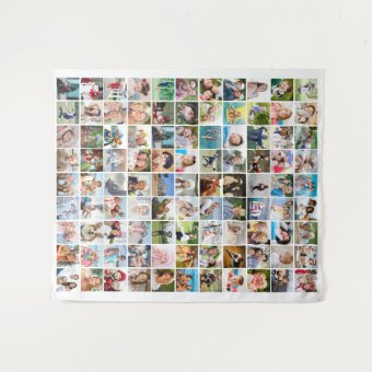 Modern Simple 99 Photo Collage Backdrop | Zazzle