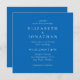 Modern Simple Azure Blue Wedding Invitation | Zazzle