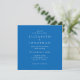 Modern Simple Azure Blue Wedding Invitation | Zazzle