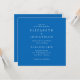 Modern Simple Azure Blue Wedding Invitation | Zazzle