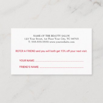 Modern Simple Beauty Hair Salon Coupon | Zazzle