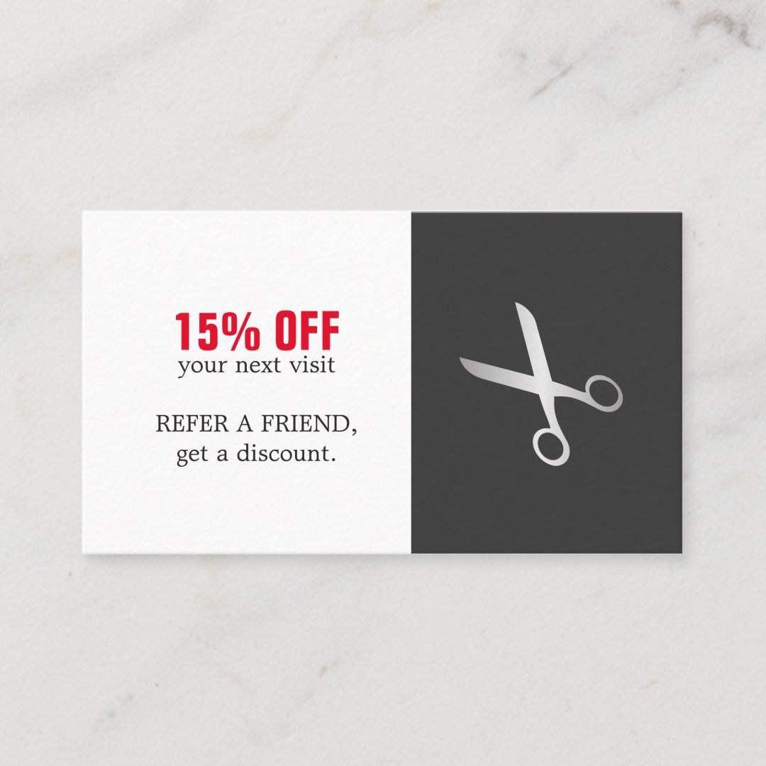 Modern Simple Beauty Hair Salon Coupon | Zazzle