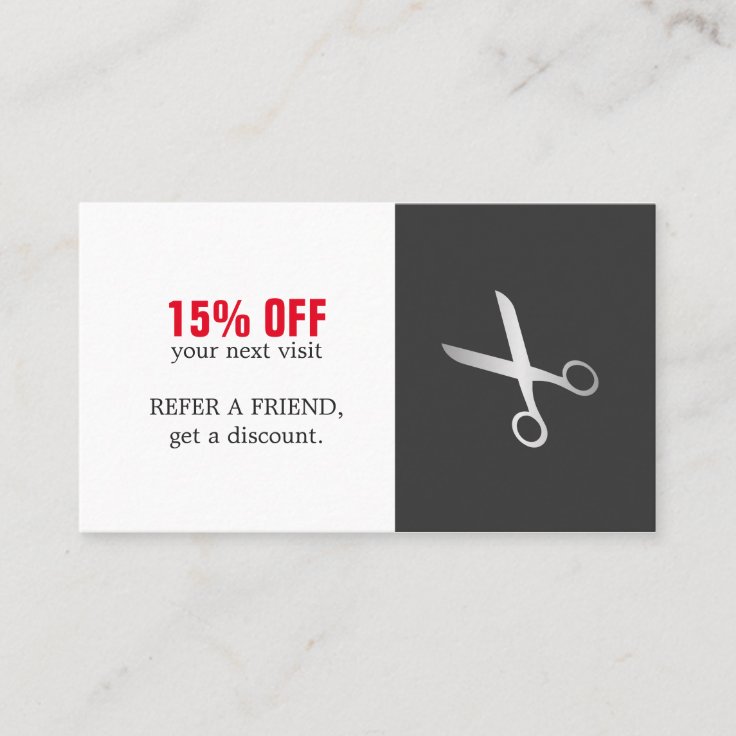 Modern Simple Beauty Hair Salon Coupon | Zazzle