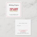 Modern Simple Beauty Salon Coupon | Zazzle