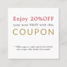 Simple Elegant Beauty Salon Coupon | Zazzle.com
