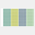 Modern Simple Blue Green Waterproof Name Labels | Zazzle