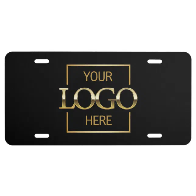Modern Simple Business Logo Professional Company License Plate | Zazzle