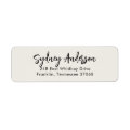 Modern Simple Calligraphy Return Address Label | Zazzle