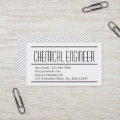 Modern Simple Chemical Engineer Business Card | Zazzle