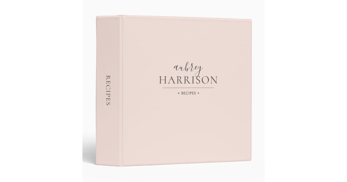 Modern Simple Chic 3 Ring Binder | Zazzle