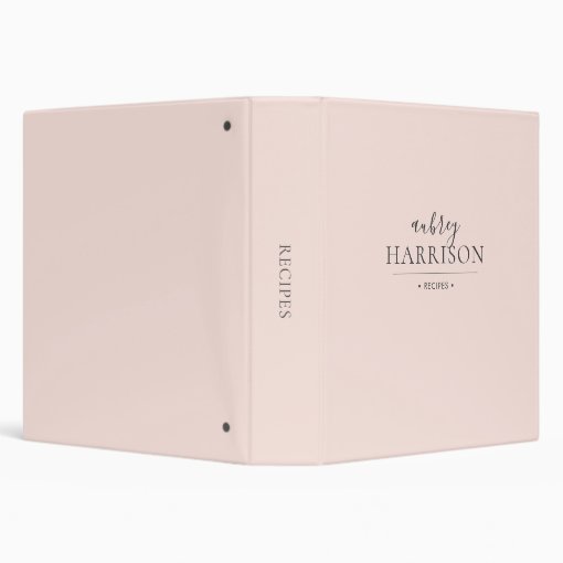Modern Simple Chic 3 Ring Binder | Zazzle
