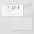 Modern Simple Civil Engineer Business Card | Zazzle