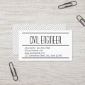 Modern Simple Civil Engineer Business Card | Zazzle