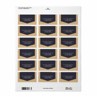 Modern & Simple Classic Address Labels | Zazzle