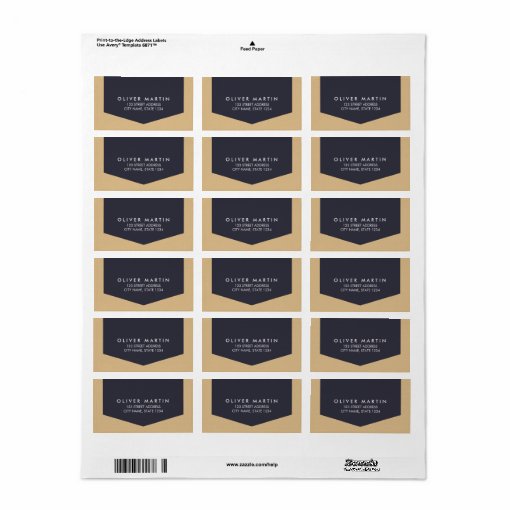 Modern & Simple Classic Address Labels | Zazzle