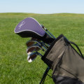 Modern Simple Classic Initial Purple Golf Head Cover | Zazzle