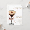 Modern Simple Cocktail Themed Mocha Bridal Shower Invitation | Zazzle