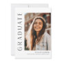 Modern Simple College High School Photo Graduation Invitation | Zazzle