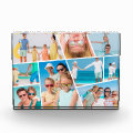 Modern Simple Custom 9 Images Collage Photo Block | Zazzle