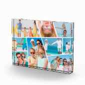 Modern Simple Custom 9 Images Collage Photo Block | Zazzle