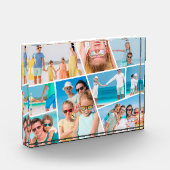 Modern Simple Custom 9 Images Collage Photo Block | Zazzle