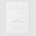 Modern Simple Custom Graduation Party Overlay Vellum Invitations | Zazzle