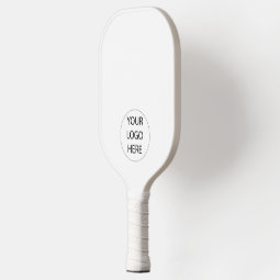 Modern Simple Custom Logo Promotional Pickleball Paddle | Zazzle