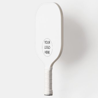 Modern Simple Custom Logo Promotional Pickleball Paddle | Zazzle