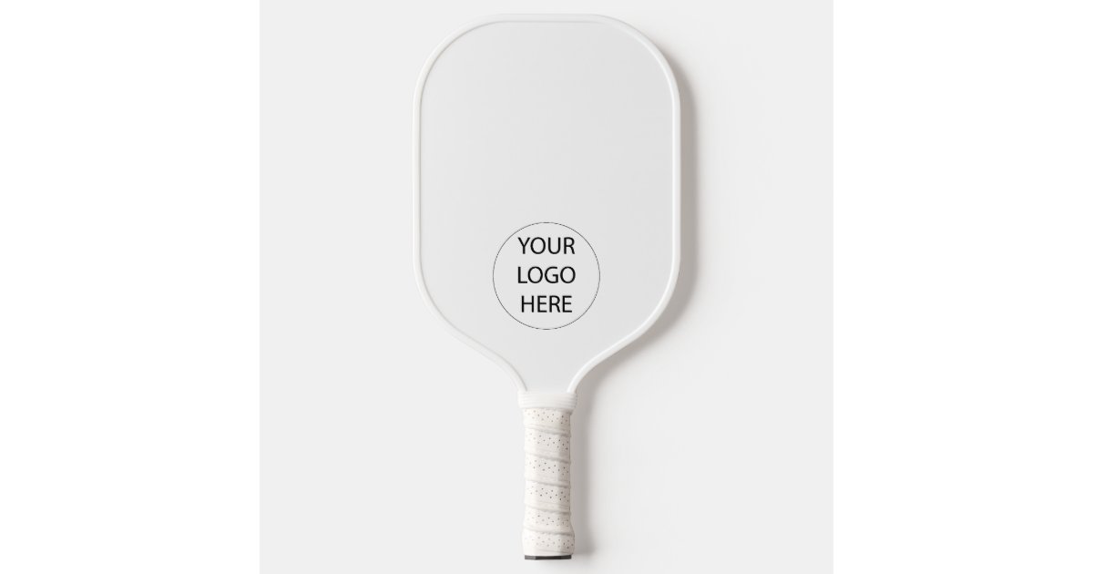 Modern Simple Custom Logo Promotional Pickleball Paddle | Zazzle