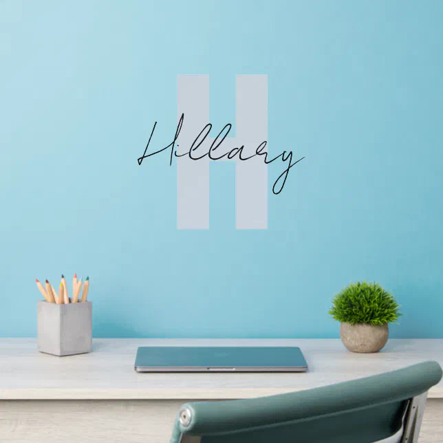Modern simple custom Personalized Wall Decal | Zazzle