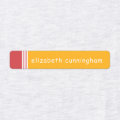 Modern Simple Cute Fun Playful Pencils Names Kids' Labels | Zazzle