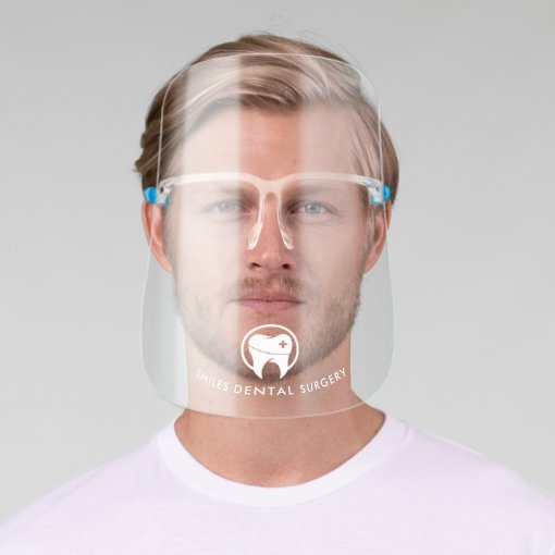 Modern Simple Dentist Face Shield | Zazzle