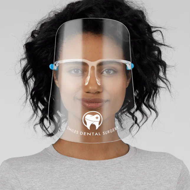 Modern Simple Dentist Face Shield | Zazzle