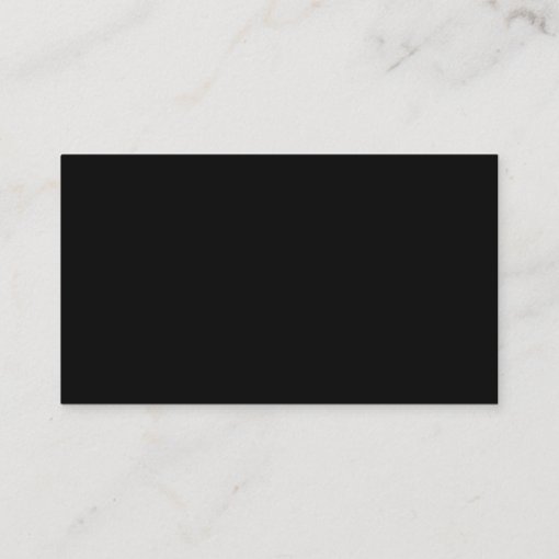 Modern simple elegant black business card | Zazzle