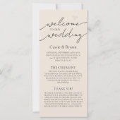 Modern Simple Elegant Script Wedding Program | Zazzle