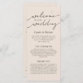 Modern Simple Elegant Script Wedding Program | Zazzle
