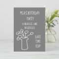 Modern simple flower stylish boho Party Invitation | Zazzle