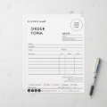 Modern Simple Formal Business Order Form | Zazzle