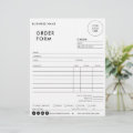 Modern Simple Formal Business Order Form | Zazzle