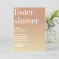 Modern Simple Gradient Foster Care Baby Shower Invitation | Zazzle
