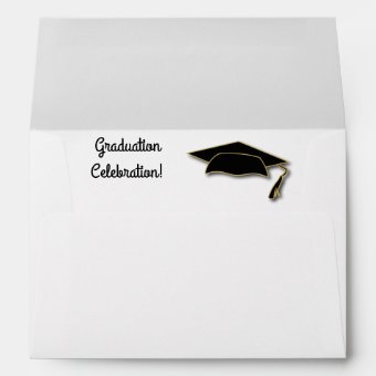 Modern Simple Graduation Party Thank You Envelope | Zazzle