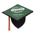 Modern Simple Green Graduate Graduation Cap Topper | Zazzle