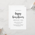 Modern Simple Happy Hour Couple Bridal Shower Invitation | Zazzle