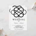 Modern Simple Infinity Heart Wedding Invitation | Zazzle