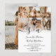 Modern simple initials script 5 photos wedding invitation | Zazzle